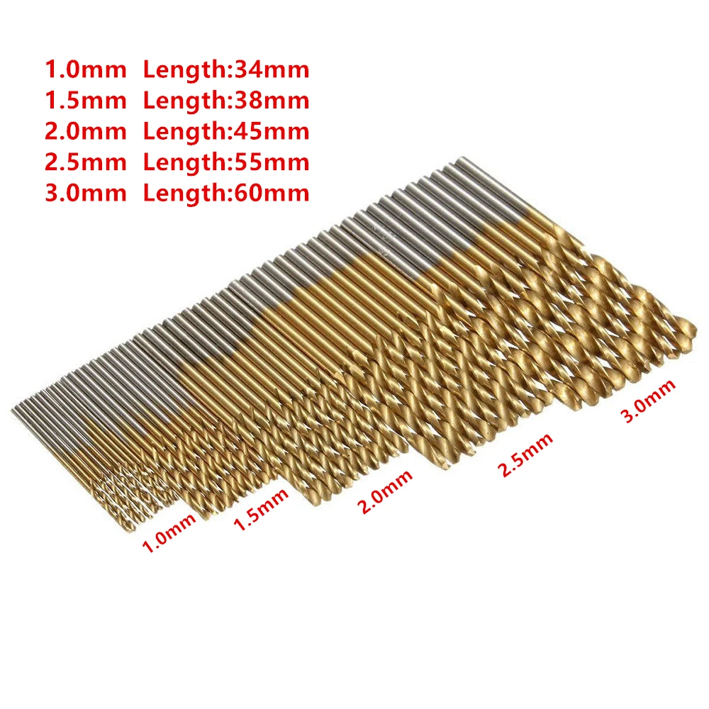Mèches de perceuses en acier haute vitesse YWEI - Modèle 2.5mm 10PCS ...
