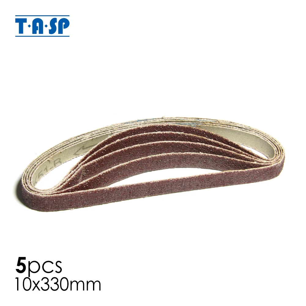 TASP 5pcs 10 x 330mm Abrasive Sanding Belt 3 8 x13 Belt Sander