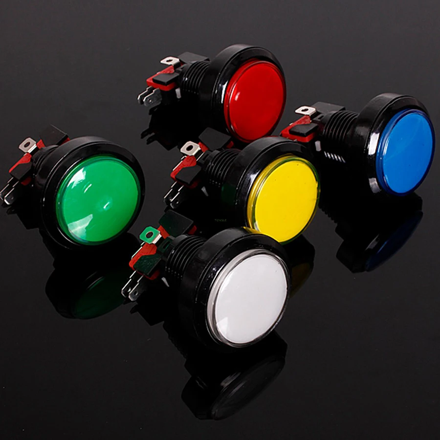 10-pcs-45mm-Push-Button-Arcade-Button-Led-Micro-Switch-5V-12V-Power ...