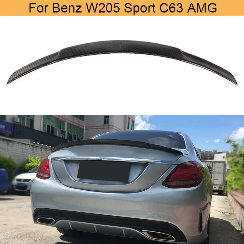 Carbon Fiber Rear Trunk Spoiler Wing For Mercedes-benz W205 C250 C300 ...