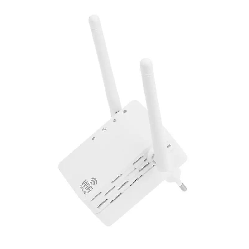 300M Wall Plug WiFi Wireless Receiver Router Repeater with External Antenna