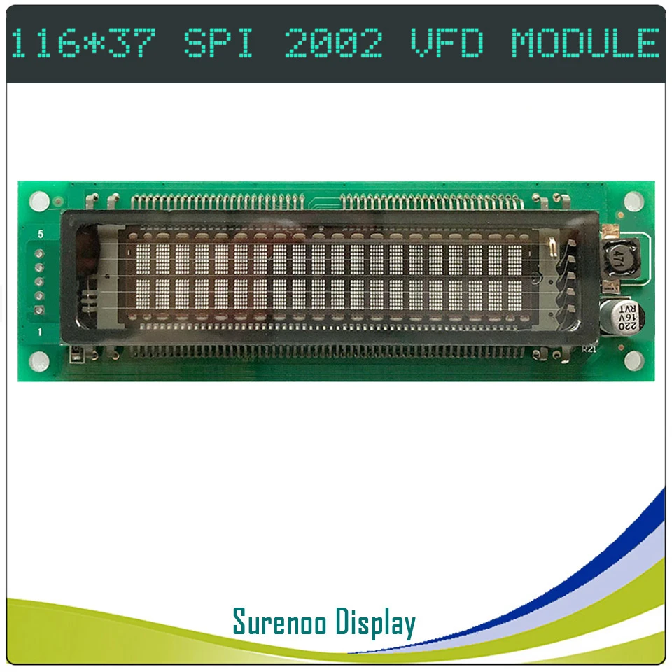 2002 202 20X2 Serial SPI VFD LCD Module Display Screen Compatible with ...