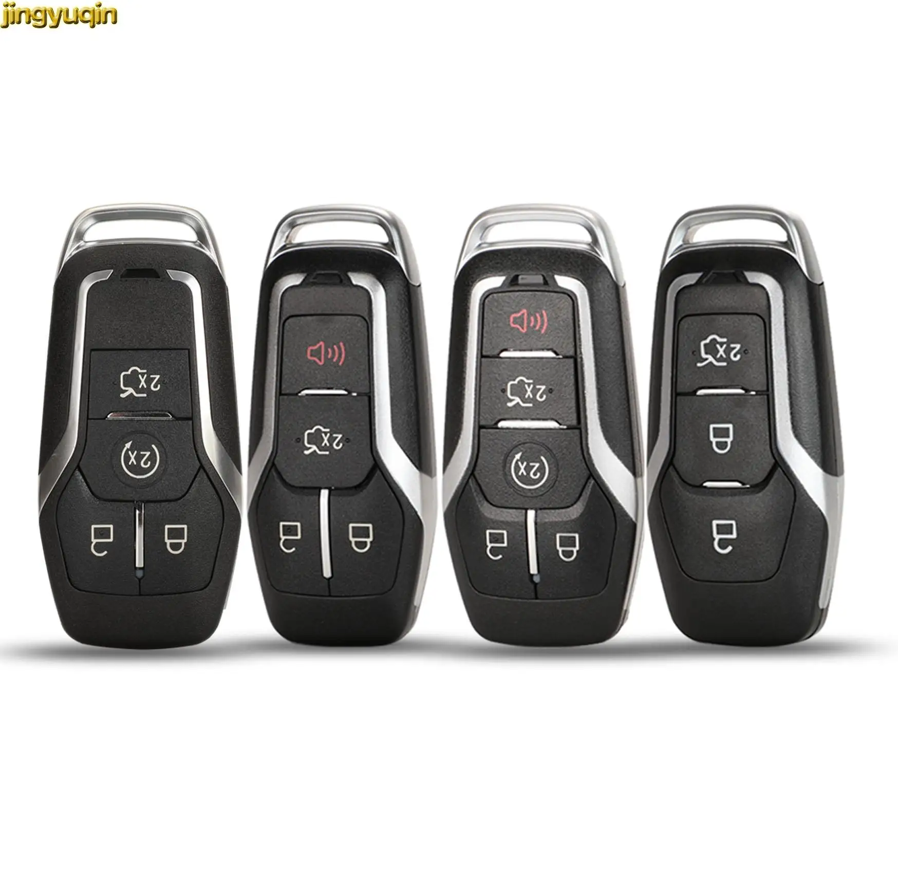 Jingyuqin 3/4/5 Button Remote Car Key Shell For Ford Edge Explorer ...