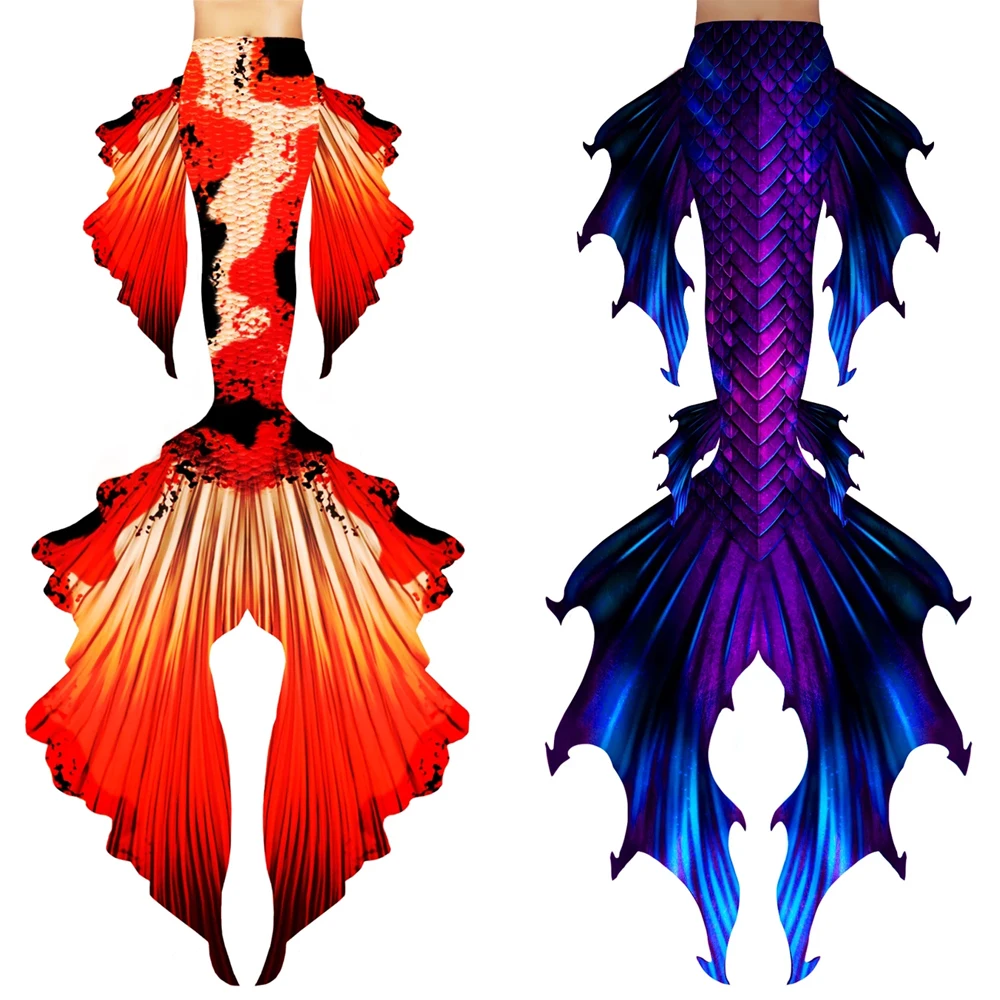 Custome-Mermaid-Tail-Swimable-Mermaid-Tails-with-Monofin-for-Swimming ...