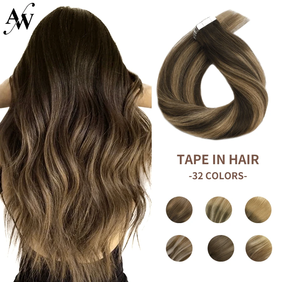 Invisible Tape Hair Extensions Human Hair | Natural Human Hair Adhesive ...