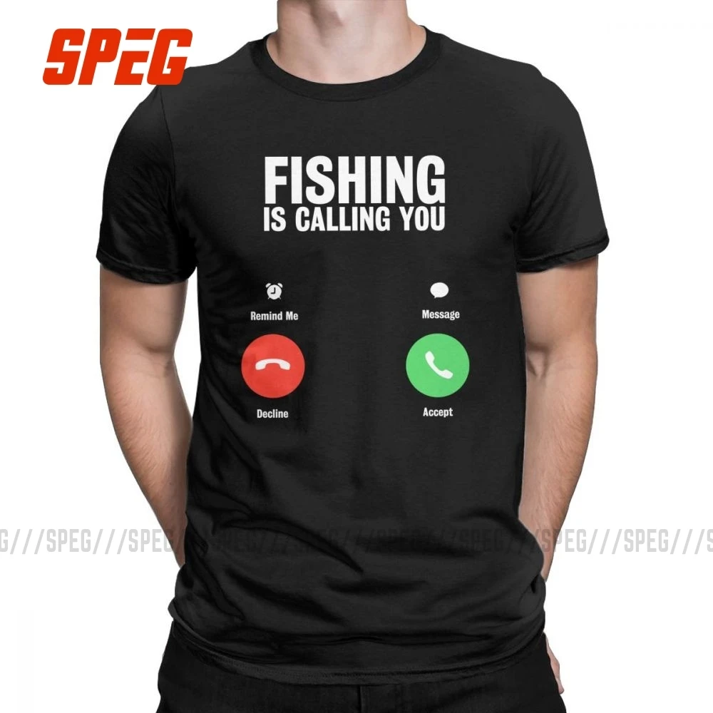 Fishing Is Calling You T Shirt Men Fish Gofishing Fisher Fishermen ...