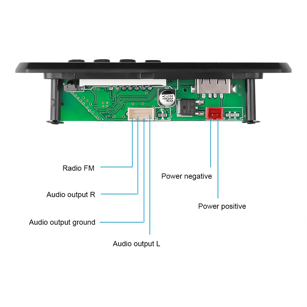 LECTEUR MP3,7-18 V--Carte décodeur MP3 WMA sans fil bluetooth 5.0 ...