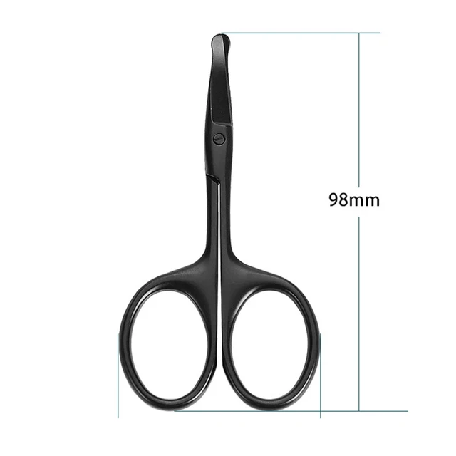 Stainless Steel Mini Portable Curved Mustache Nose Ear Hair Remover ...