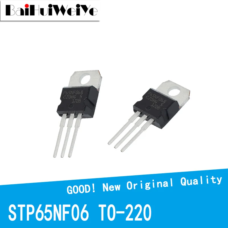 10PCS-LOT-STP65NF06-P65NF06-65A-60V-65N06-65NF06-TO-220-TO220 ...