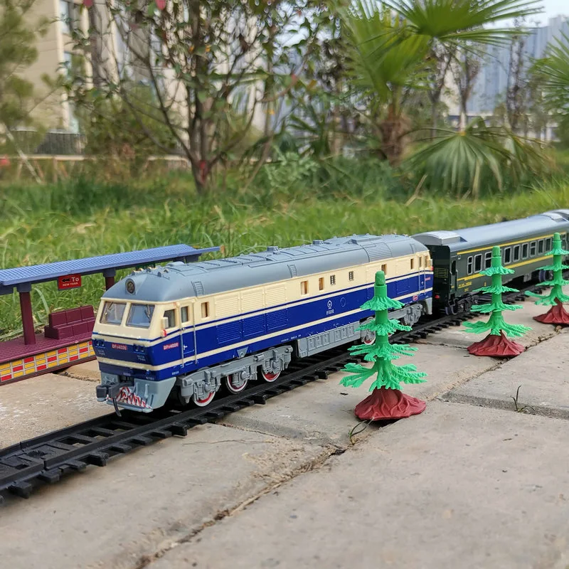 Diecast 1/87 China Dongfeng 4D Blue Lion Electric Train Model Adult ...