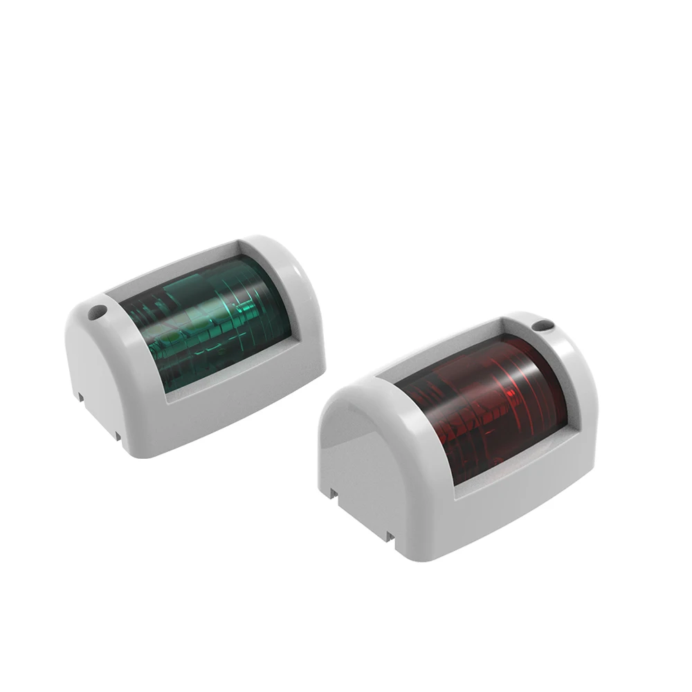12V LED One Pair Waterproof Marine Yacht Navigation Lamp Plastic Red ...