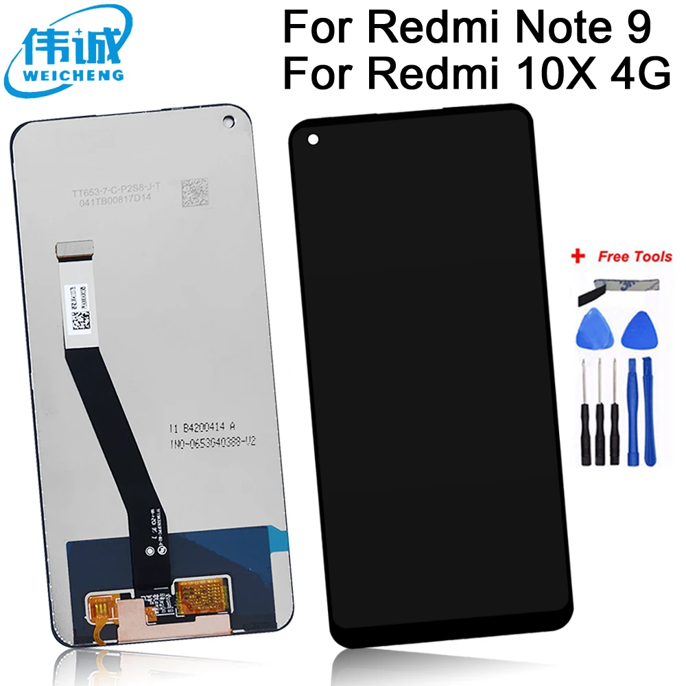 Pantalla lcd Original para Xiaomi Redmi Note 9, montaje de digitalizador con pantalla táctil con ...