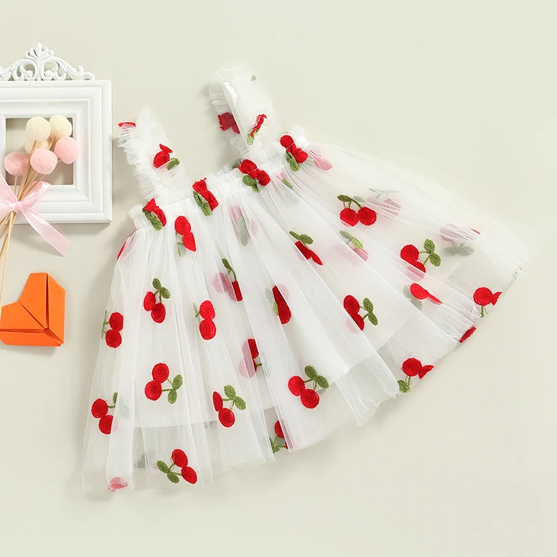 Baby Girl Dress Girl Princess Skirt Summer Sleeveless Dress Party Sweet ...