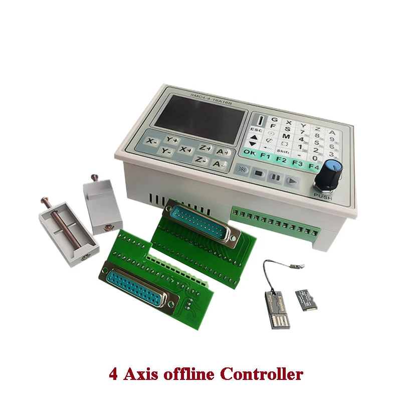 Free Shipping 50KHZ CNC 4 Axis Offline Controller Breakout Board ...