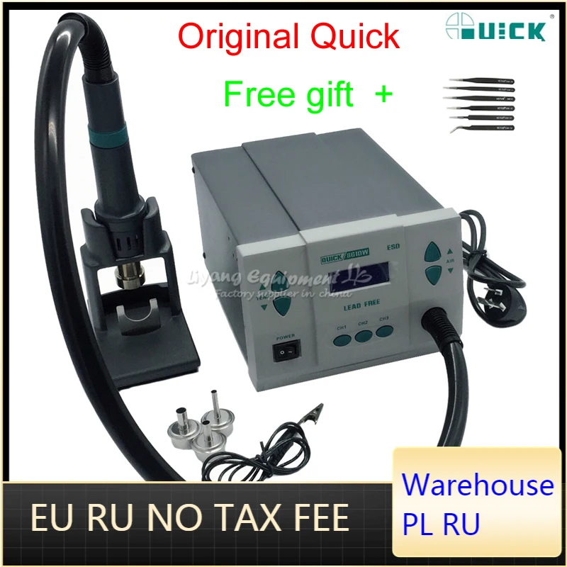 QUICK Spot Estación de reparación de aire caliente, 861DW, Kit de ...