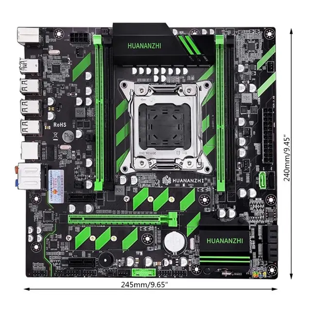 Huananzhi X79 Motherboard X79 LGA2011 ATX SATA3 USB3.0 Dual PCI-E 16X ...