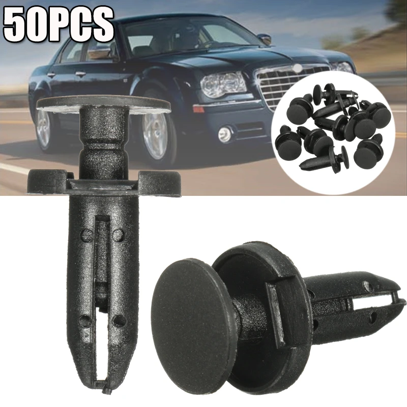 50pcs/set Front Bumper Grille Fastener Trim Snap Threshold Strip Buckle ...