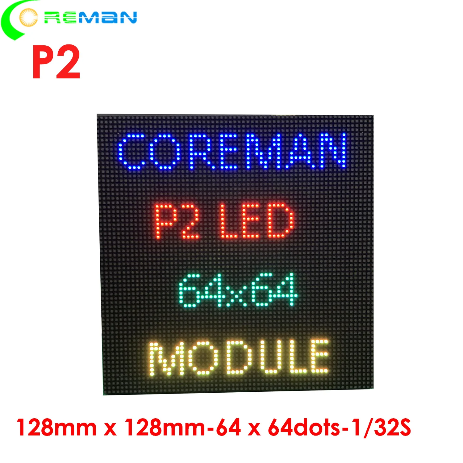 ICN2037 FM6124 FM6126 SM16206 128*128mm 64*64 pixel ph2 led panel p2 ...