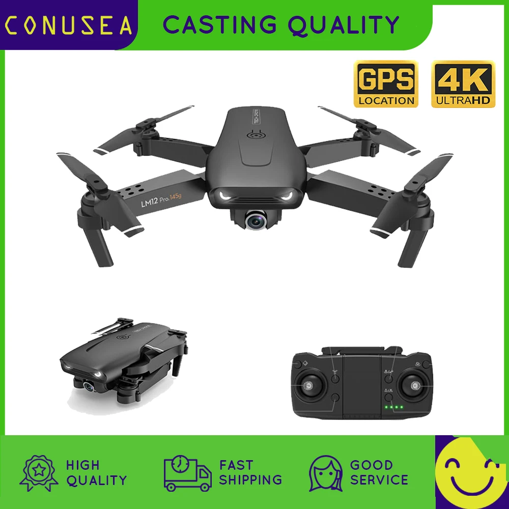 CONUSEA Mini Dron 4K con WiFi y cámara Dual HD, cuadricóptero plegable ...