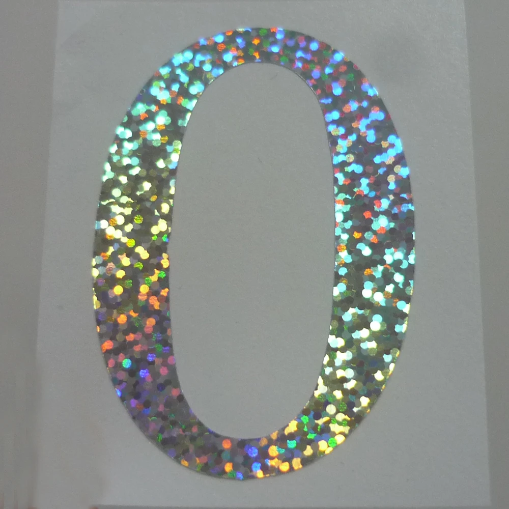 Paper, Party & Kids Embellishments Silver holographic sticker gift ...
