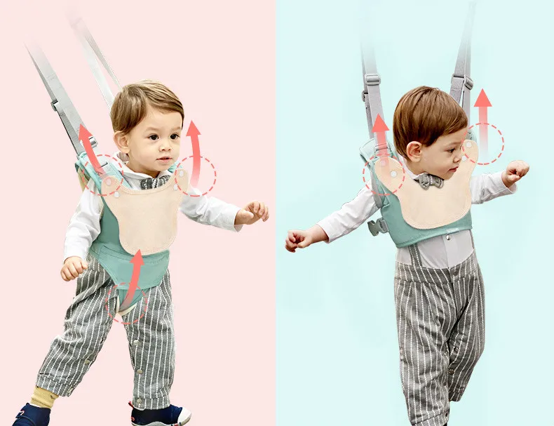 HARNAIS DE SECURITE,Pink (Print Set)--Harnais de marche pour bébés, sac ...