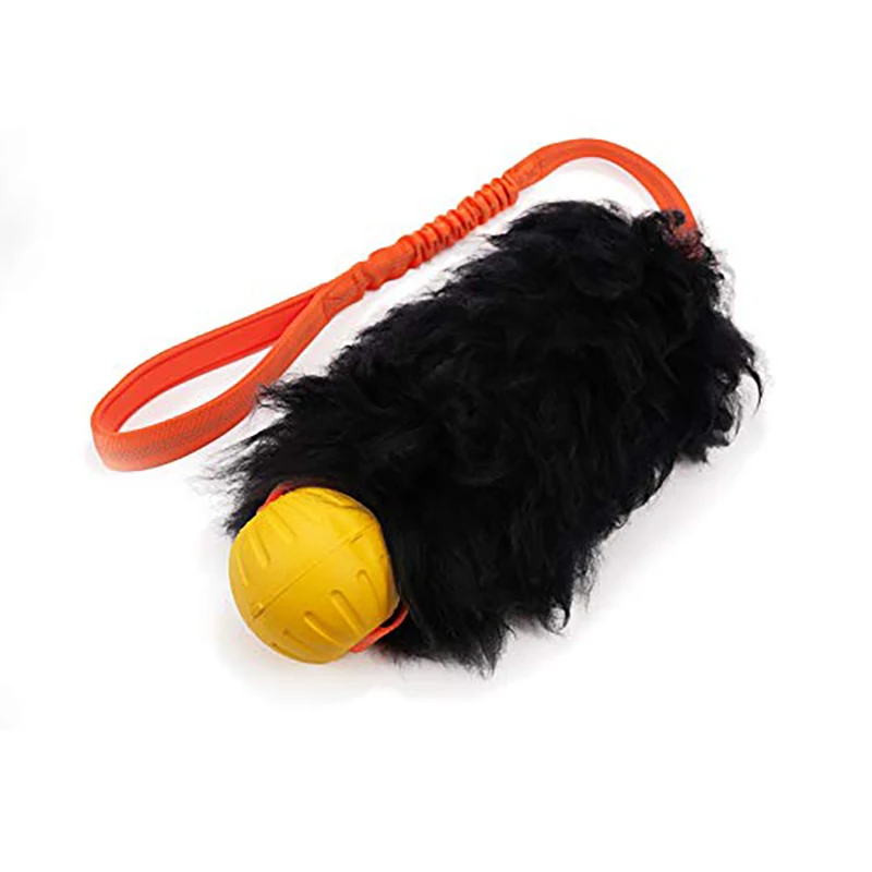 Dog Rope Toy Interactive Pet Dog Bungee Toy with Rubber Ball Dog Tug ...