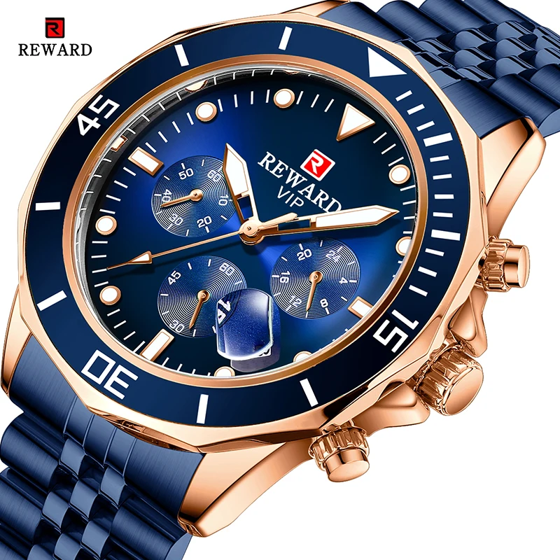 Reward reloj deportivo multifunción para hombre, cronógrafo de cuarzo ...