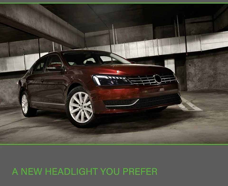 Car Head Lamp Light For Vw Passat B7 Headlights 2011-2016 Passat Led ...