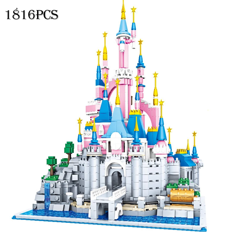 Disney Castle Frozen Princess Elsa Dream Girls Building Blocks Bricks ...