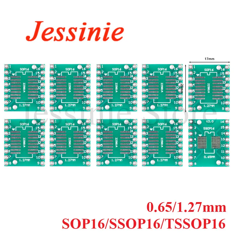 10pcs SOP16 SSOP16 TSSOP16 Wide Adapter Board Converter Plate Patch To ...