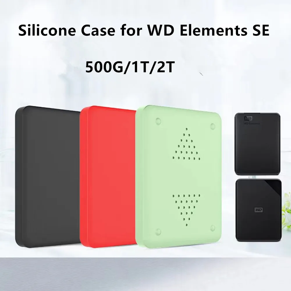 2023 Soft Silicone Cover Protect Sleeve Skin PSSD Case for WD Elements ...