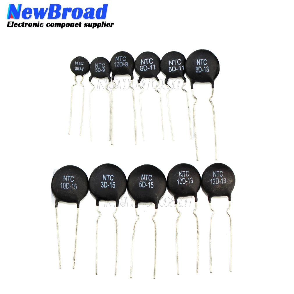 10pcs Thermal Resistor Ntc 5d-11 10d-9 10d-11 47d-15 10d-20 10d-13 8d ...