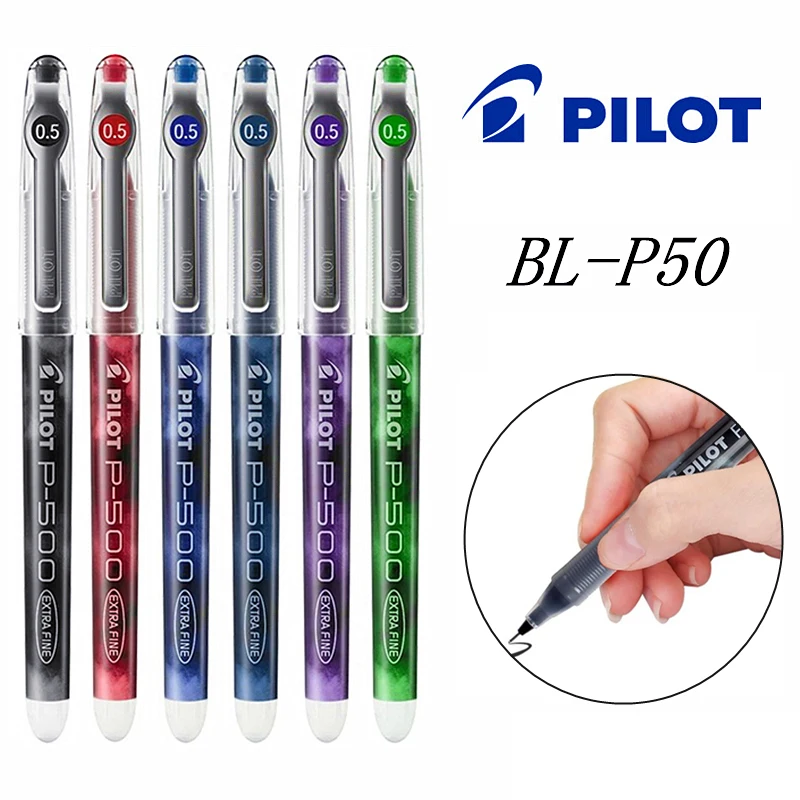 Japan Pilot P500 Straight Liquid Gel Pen 0.5mm Needle Tip Large ...