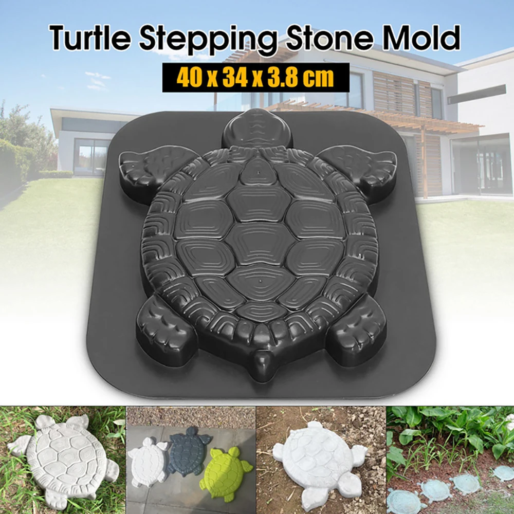 Diy Tortoise Path Maker Mold Garden Path Stone Molds Concrete Cement ...