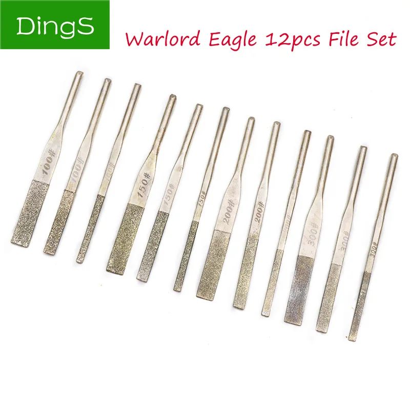 12pcs-Shank-3mm-Mini-Rasp-Needle-File-150-200-300-Grit-Assorted-Diamond ...