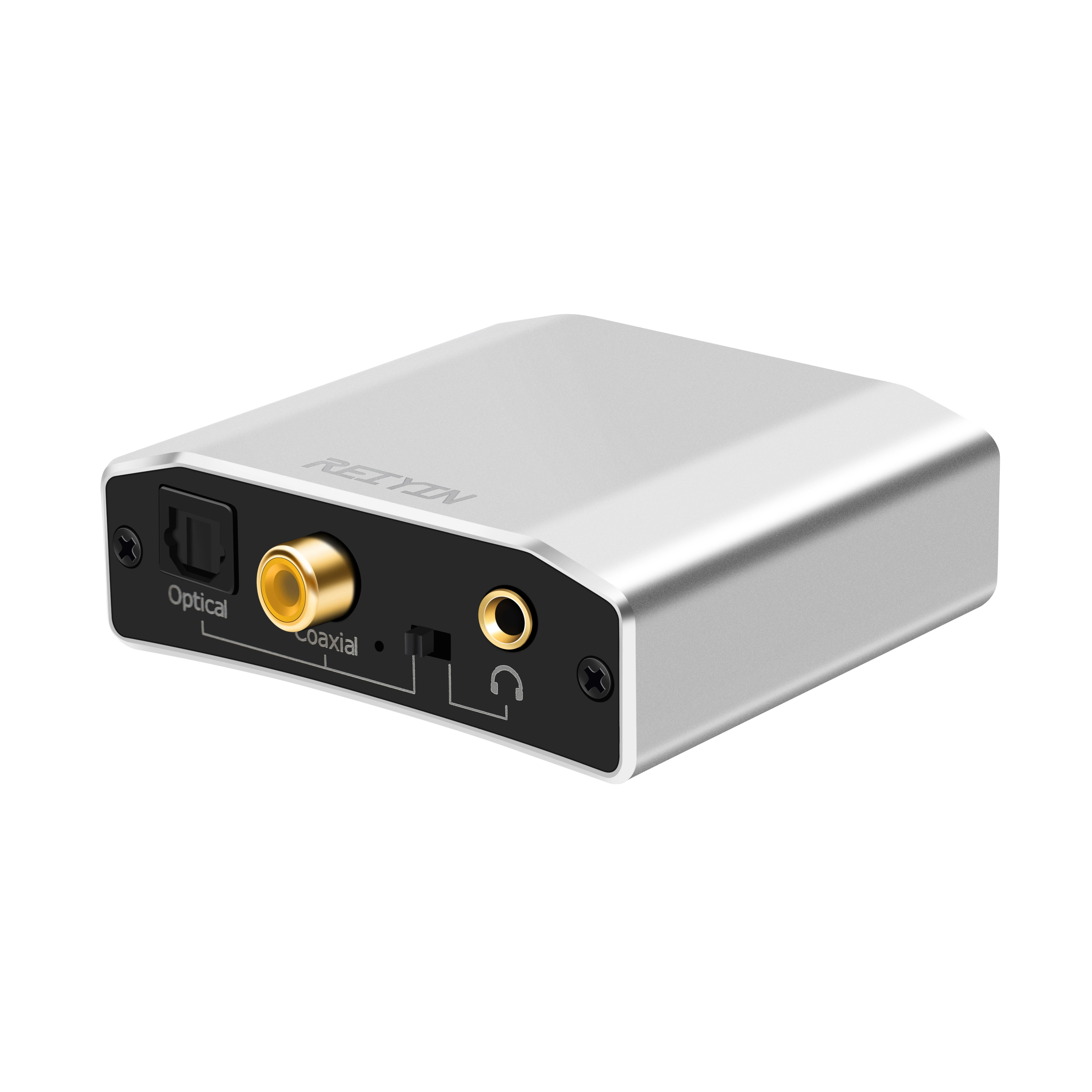 Reiyin DAC USB C to 광 동축 아날로그 3.5mm 컨버터, 192kHz 24 비트 오디오 어댑터|디지털 아날로그 ...
