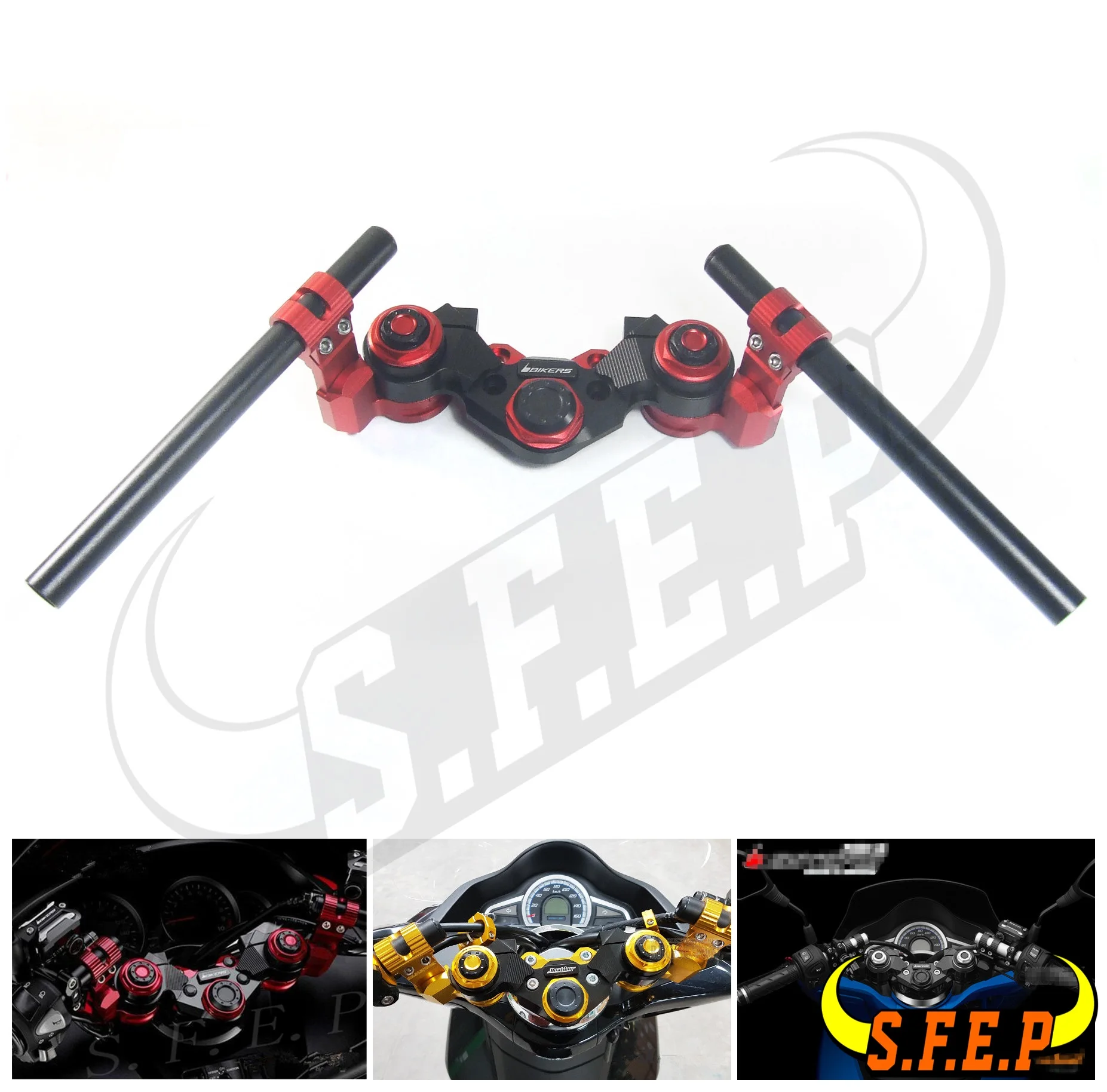 Motorcycle Cnc Aluminum Adaptable Steering Handlebar Grip For Yamaha ...