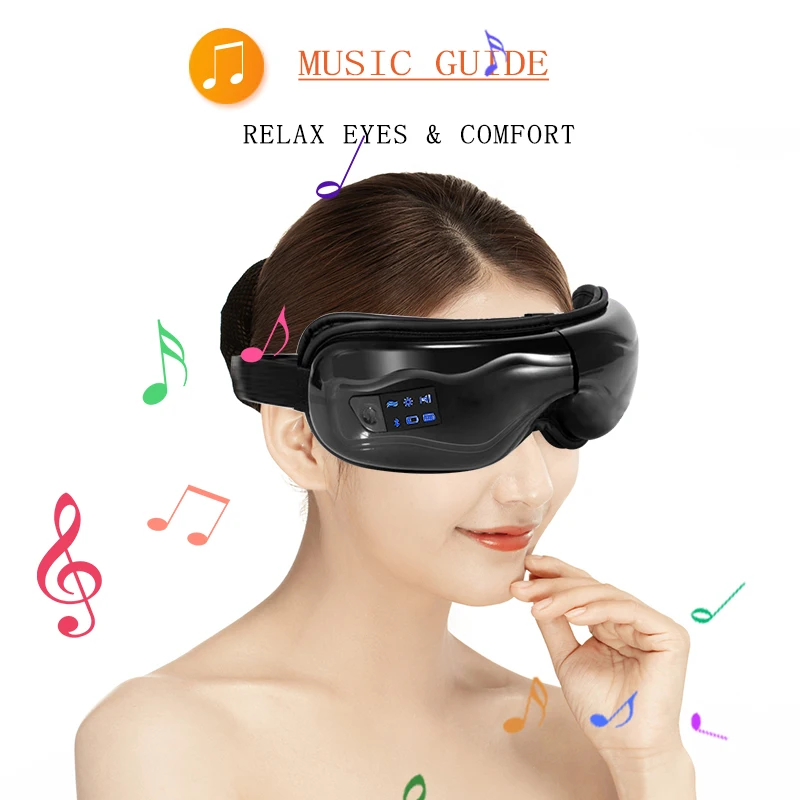 La couleur noire Electric Vibration Eye Massager Eye Care Instrument ...