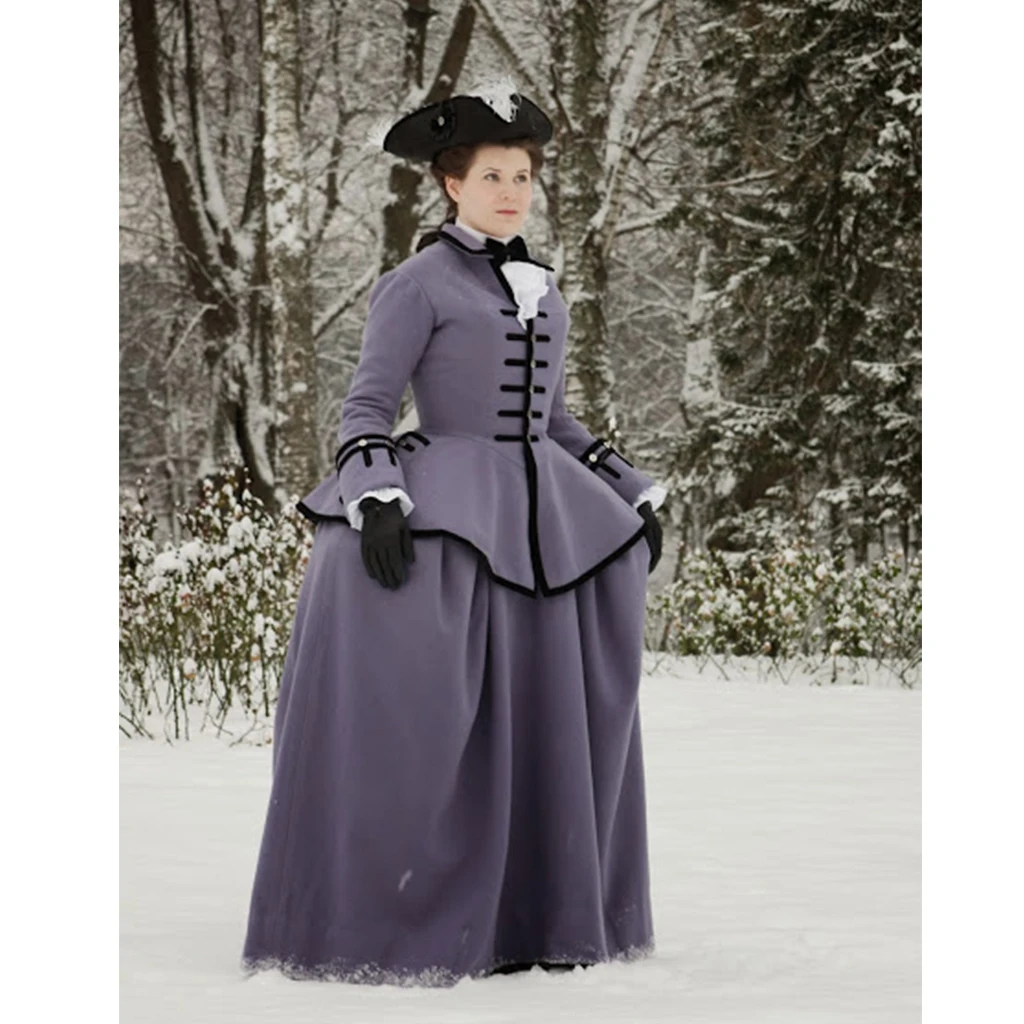 Cosplaydiy-18th-Century-Reproduction-Women-Riding-Habit-Cosplay-Costume ...