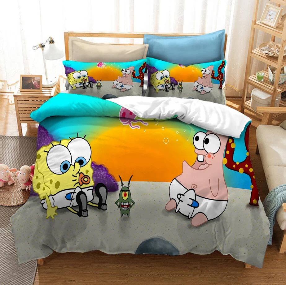 Home & Living Pillowcases Spongebob Fun Cotton Pillowcases Sheets ...