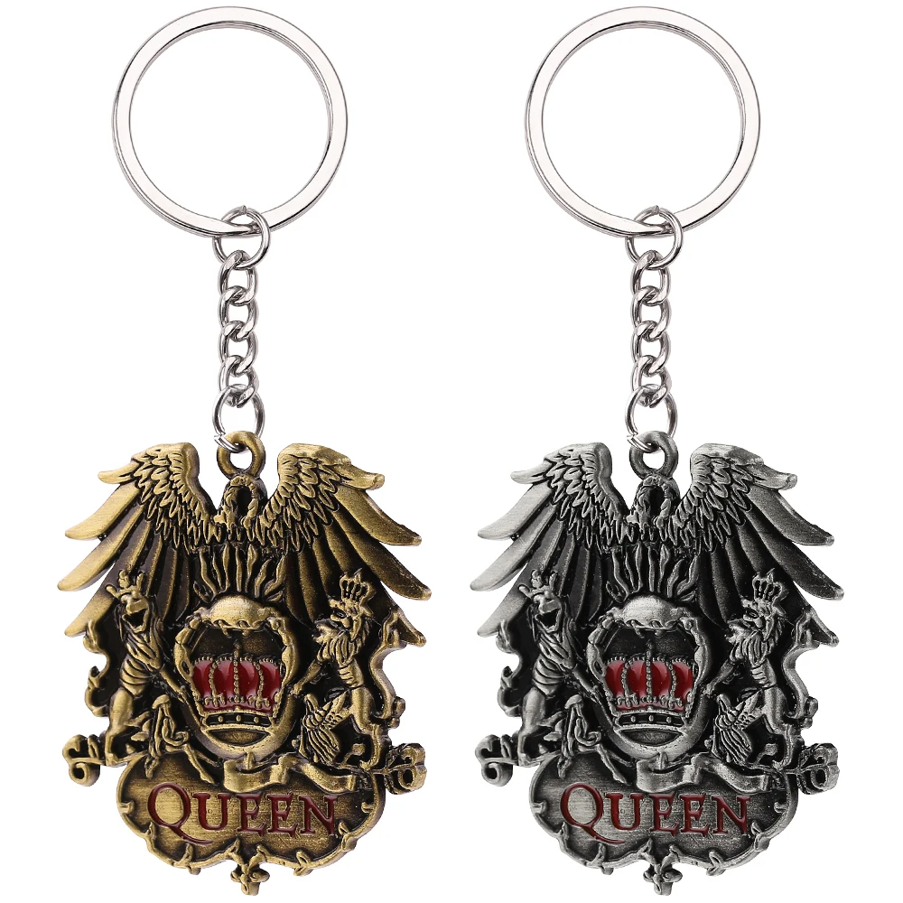 Queen Rock Band Keychain Antique Bronze&silver Color Musician Queen ...