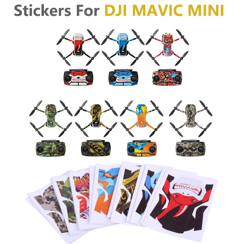 Dji Mini Se Pvc Stickers Waterproof Scratch-proof Decals Full Cover ...