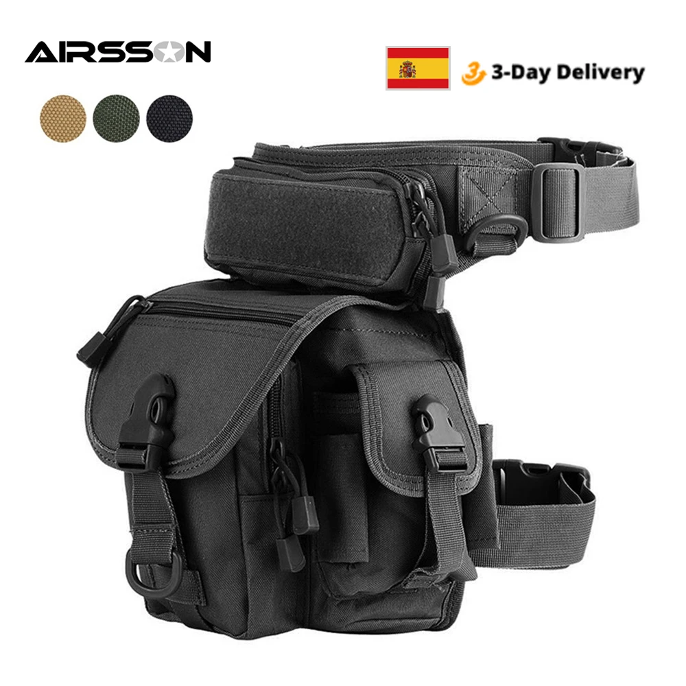 1000D Tactical Molle Drop Leg Pouch Bag Military Waist Fanny Pack Leg ...