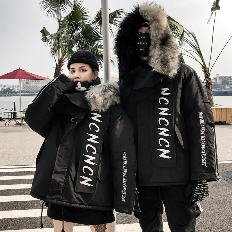 2019 Winter Men Oversize Jackets Hip Hop Fur Coats Men Winter Jacket ...