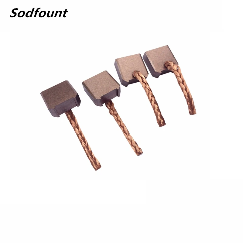 7×18×18mm Carbon Brushes set for Automobile Car Starter Motor 4D30 ...