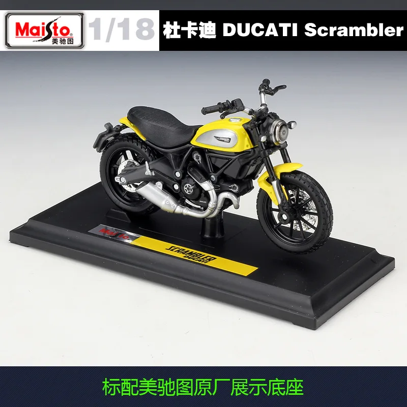 Maisto NEW 1:18 Ducati Scramble Alloy Diecast Motorcycle Model Workable ...