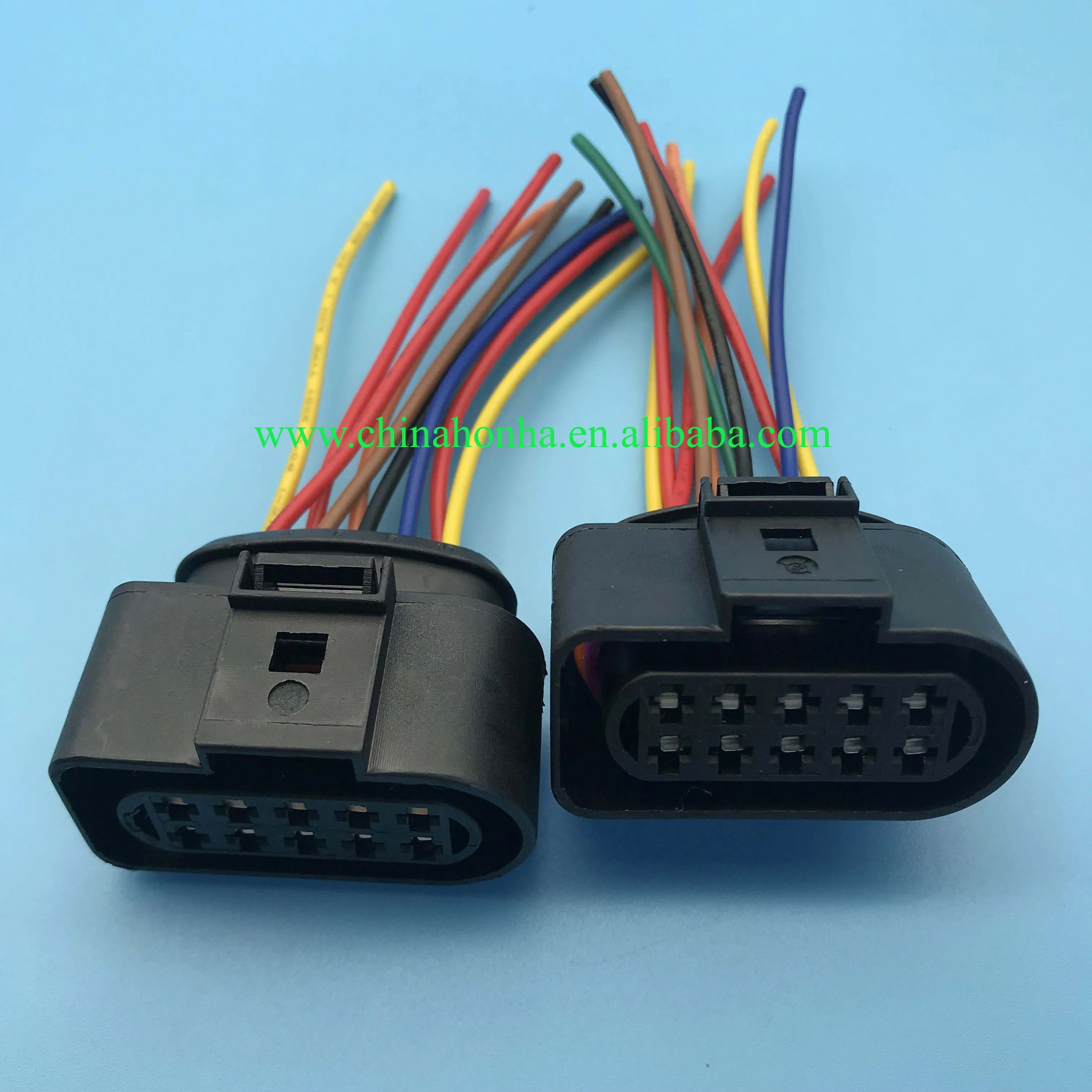 5/10pcs 10 Pin Car HeadLight Headlamp Plug Pigtail Connector Wiring ...