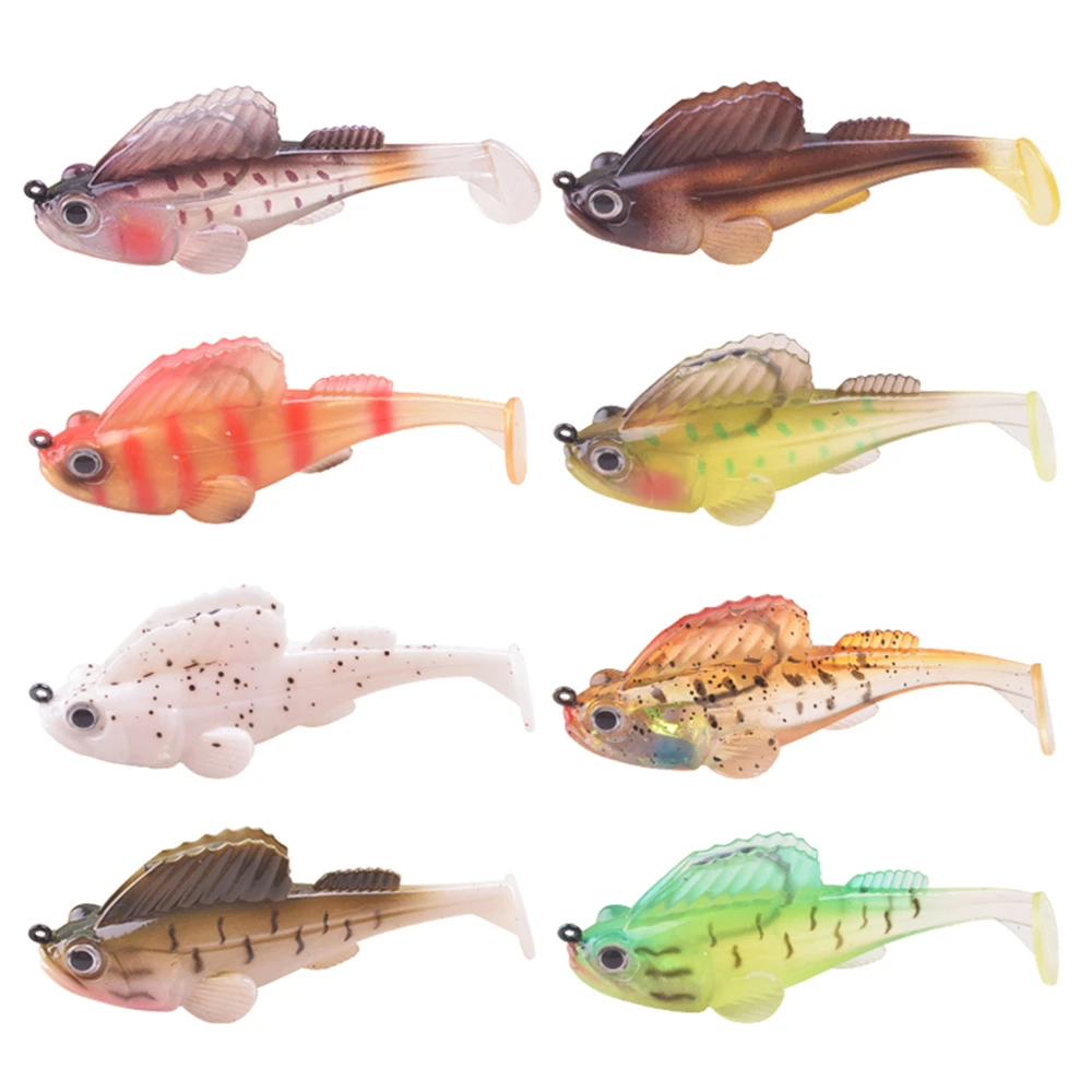 3pcs Goby Fishing Lure 6.5cm 12g 9cm 22g Lead Head Soft Bait Swimbaits ...