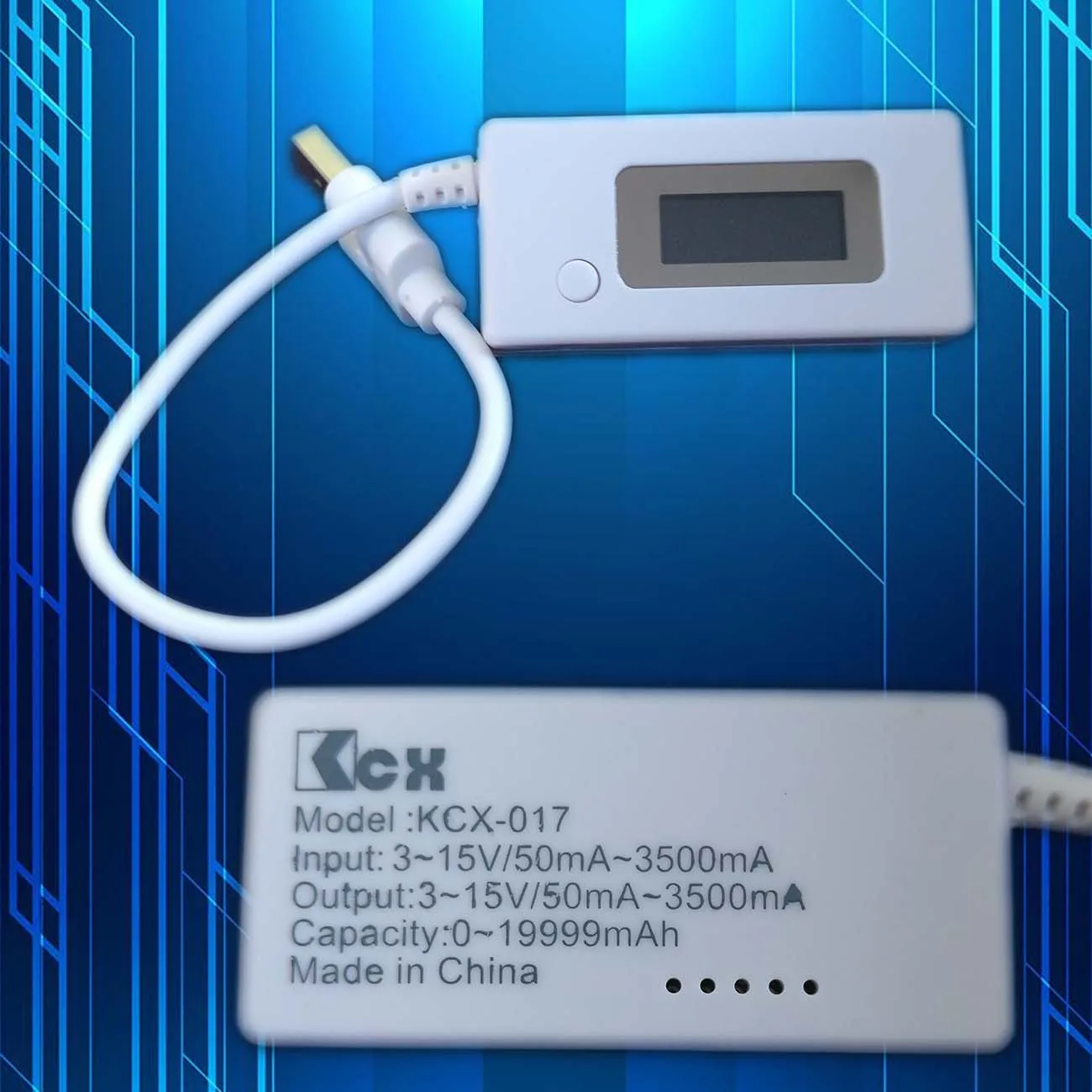 KCX-017 USB current and voltage detector LCD Digital Phone USB Tester ...