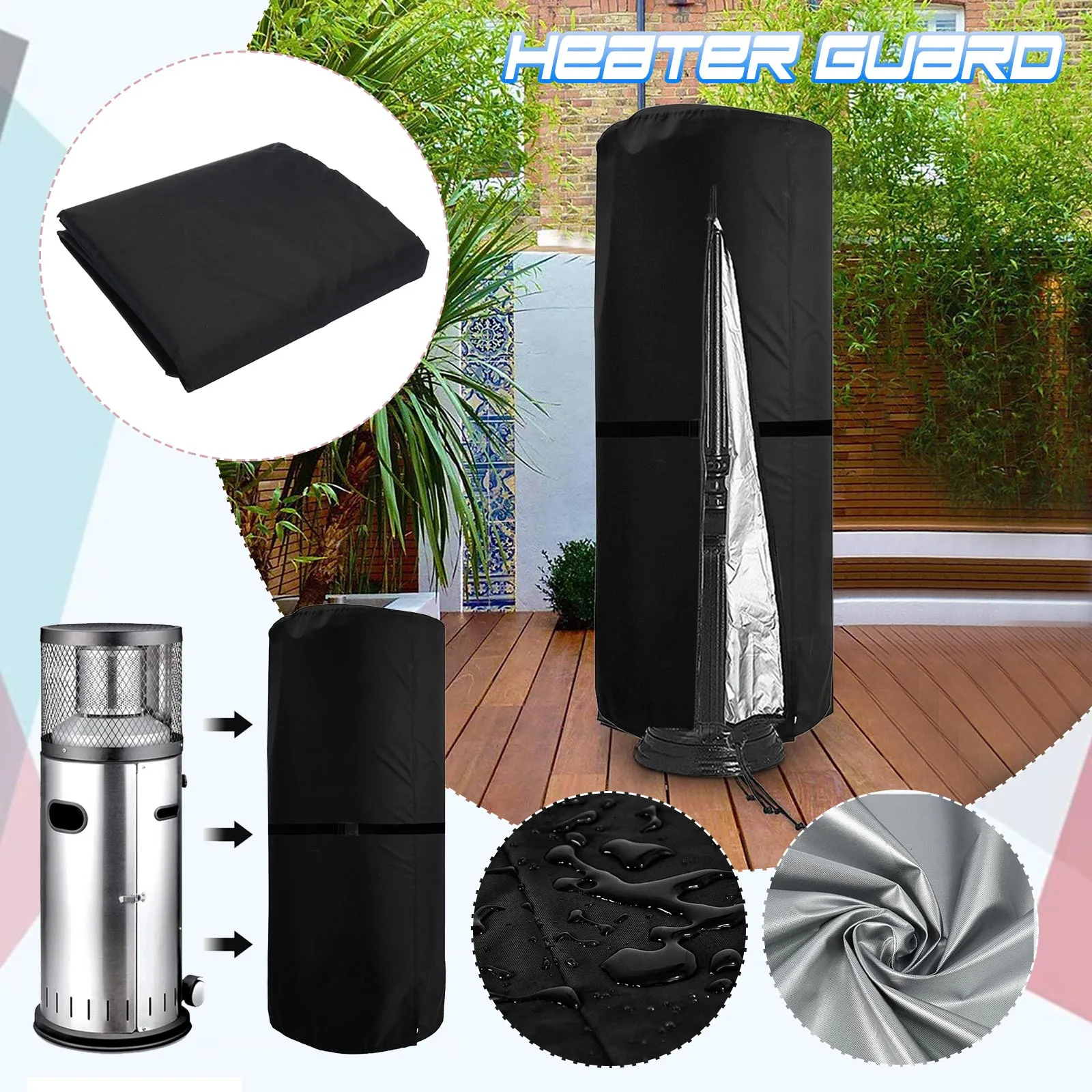 210D-Cloth-Courtyard-Outdoor-Round-Air-Heater-Cover-Heater-Protective ...